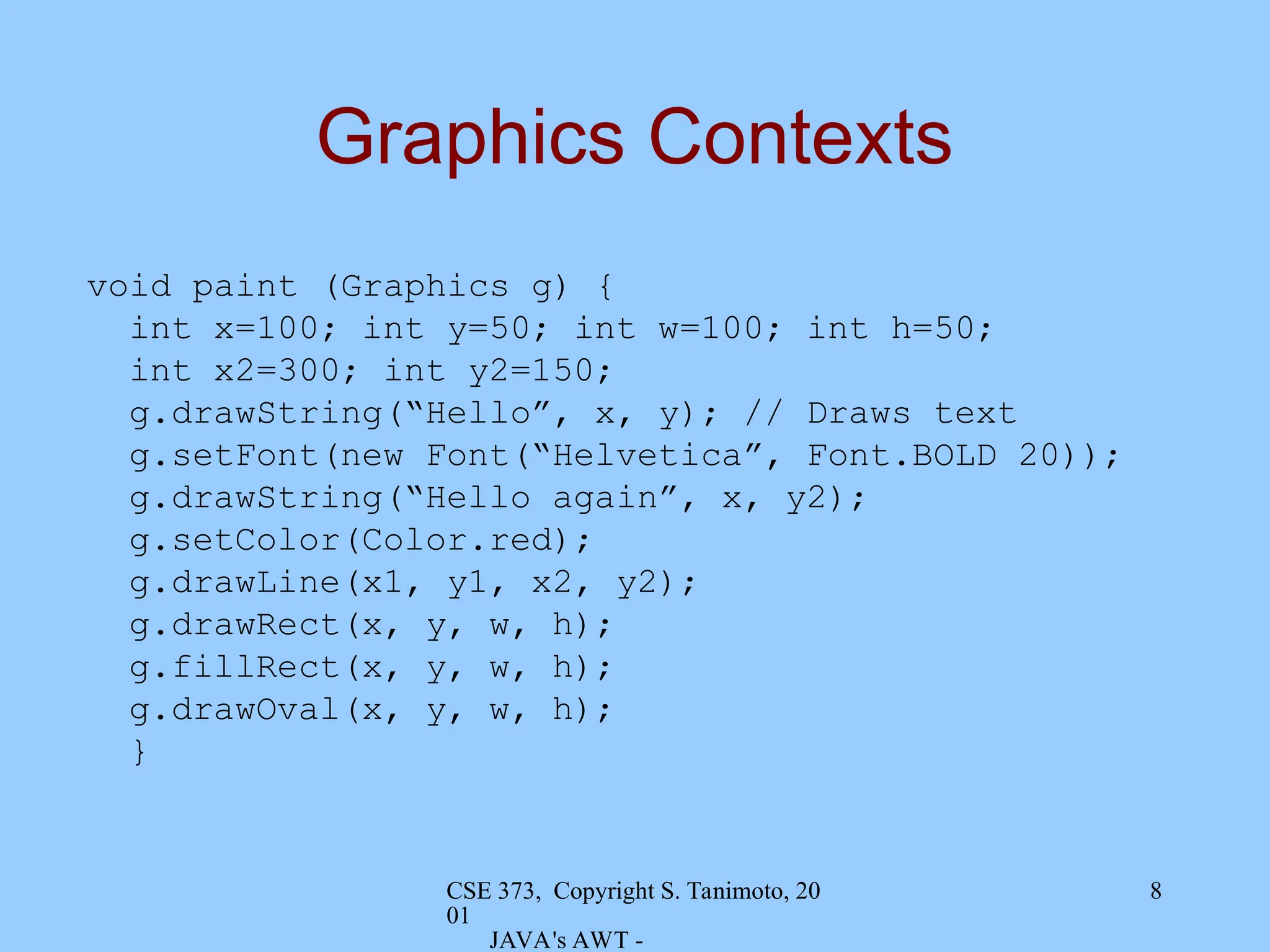 Java-awt.ppt Jena Power point presentation | PPT