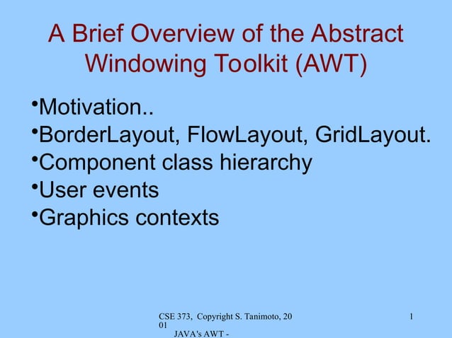 Java-awt.ppt Jena Power point presentation | PPT