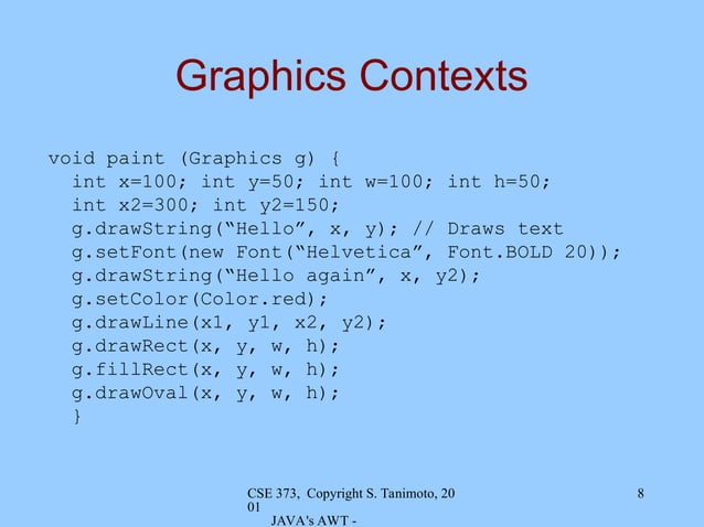 Java-awt.ppt Jena Power point presentation | PPT