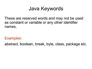 Java basic syntax | PPT | Free Download