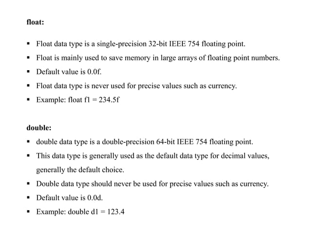 Java Basic Datatypespptx