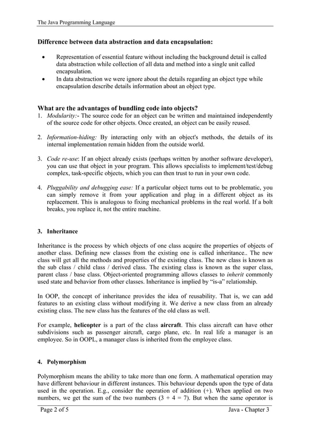 Java chapter 3 | PDF