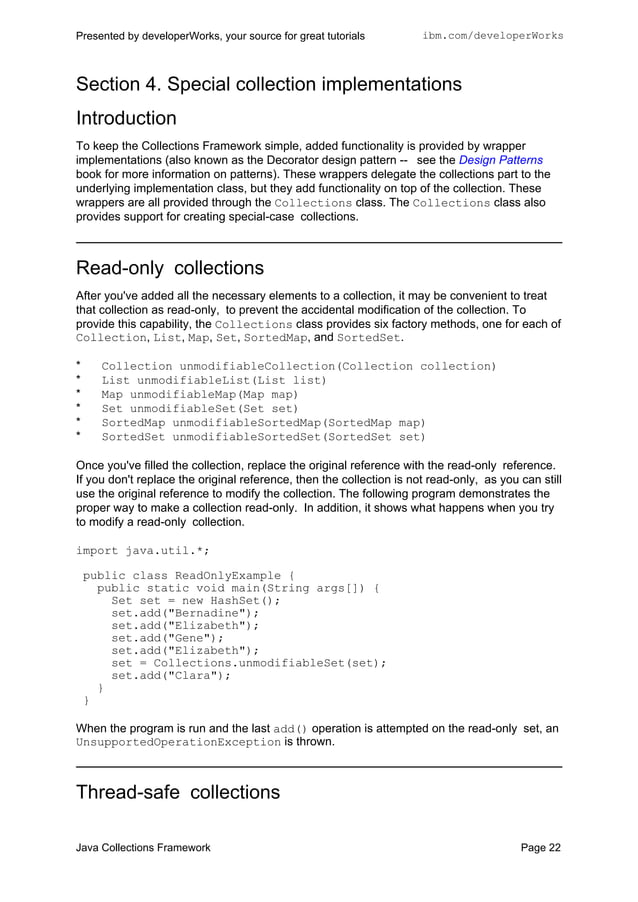 Java Collections Framework | PPT