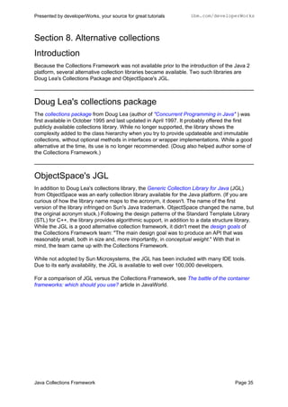 Java Collections Framework | PPT