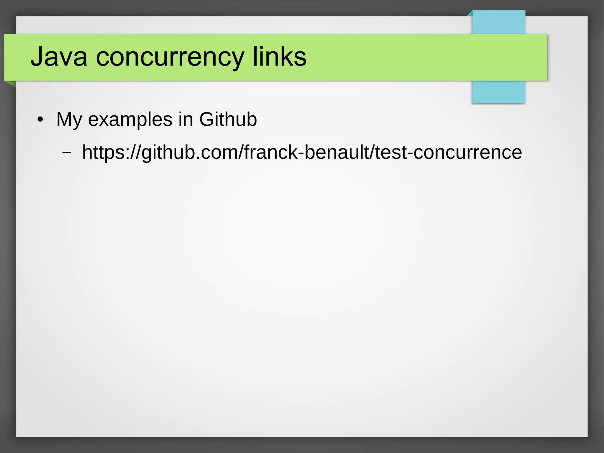 Java concurrency | PPT
