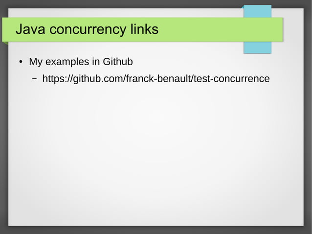 Java concurrency | PPT