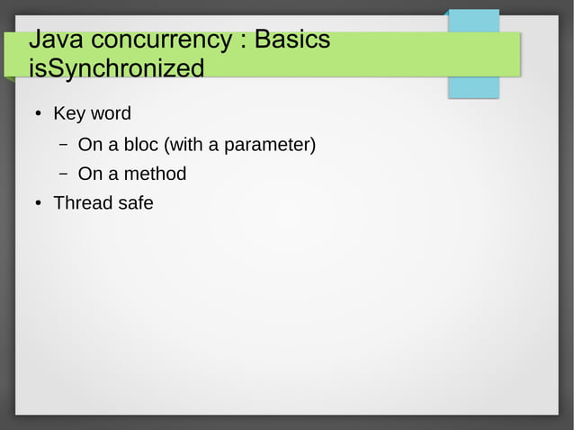 Java concurrency | PPT
