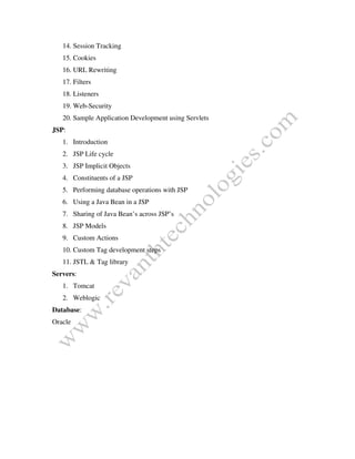 Java Online Training | PDF