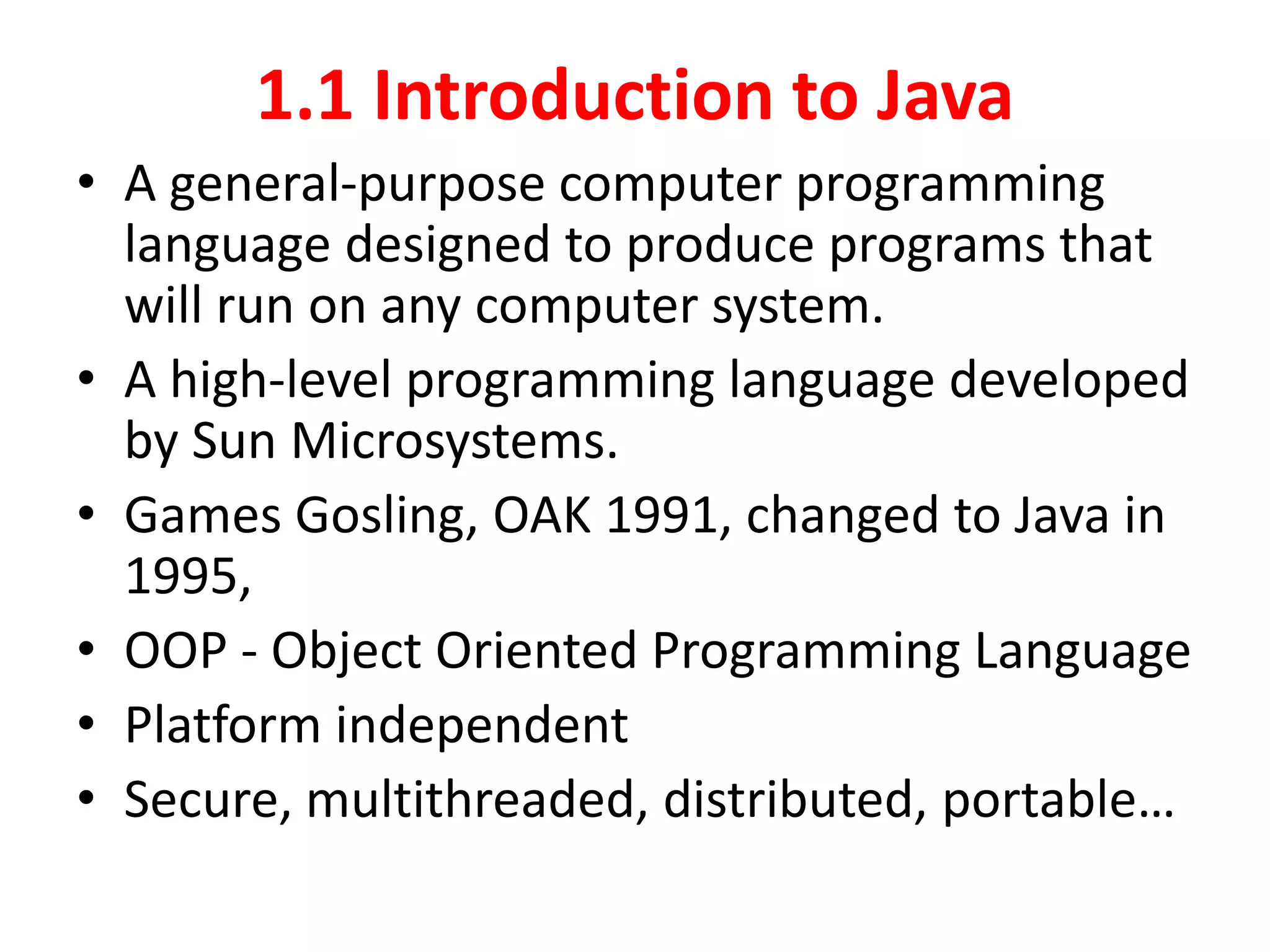 Java For beginners and CSIT and IT students | PPTX