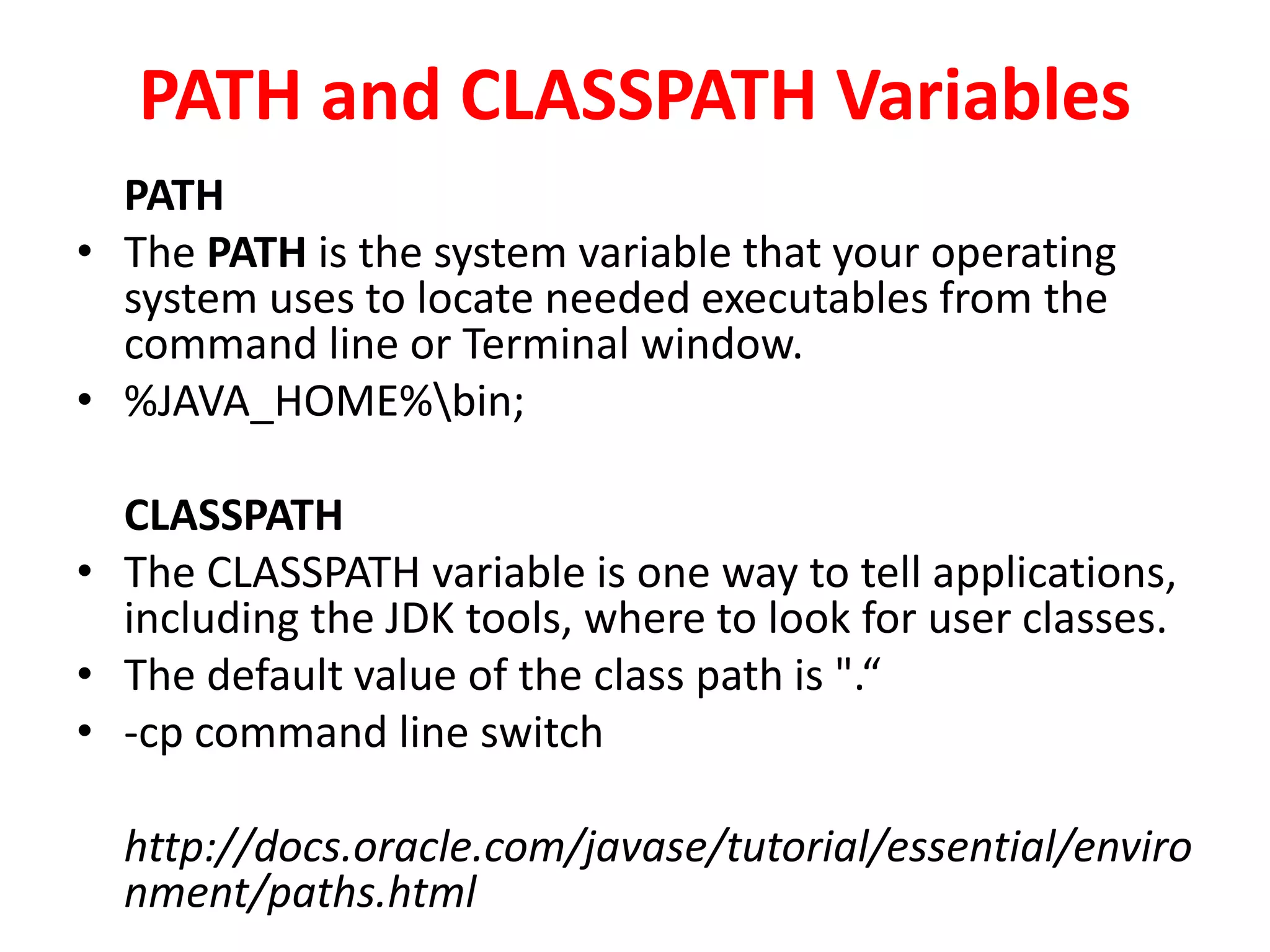 Java For beginners and CSIT and IT students | PPTX