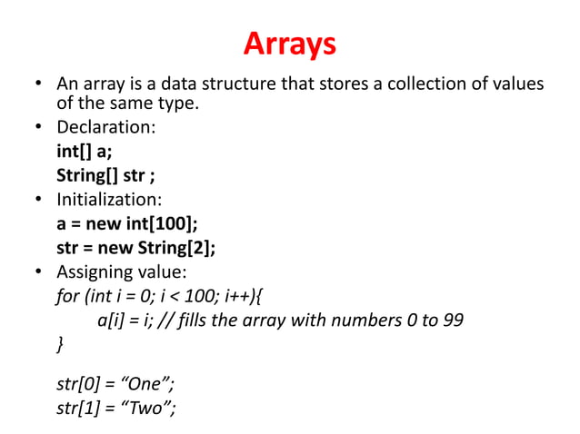 Java For beginners and CSIT and IT students | PPTX