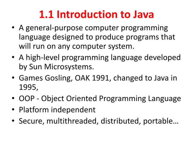 Java For beginners and CSIT and IT students | PPTX