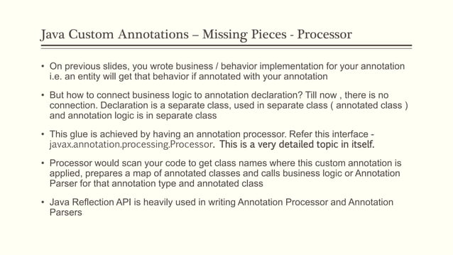 Java Custom Annotations Part1 Ppt 6703