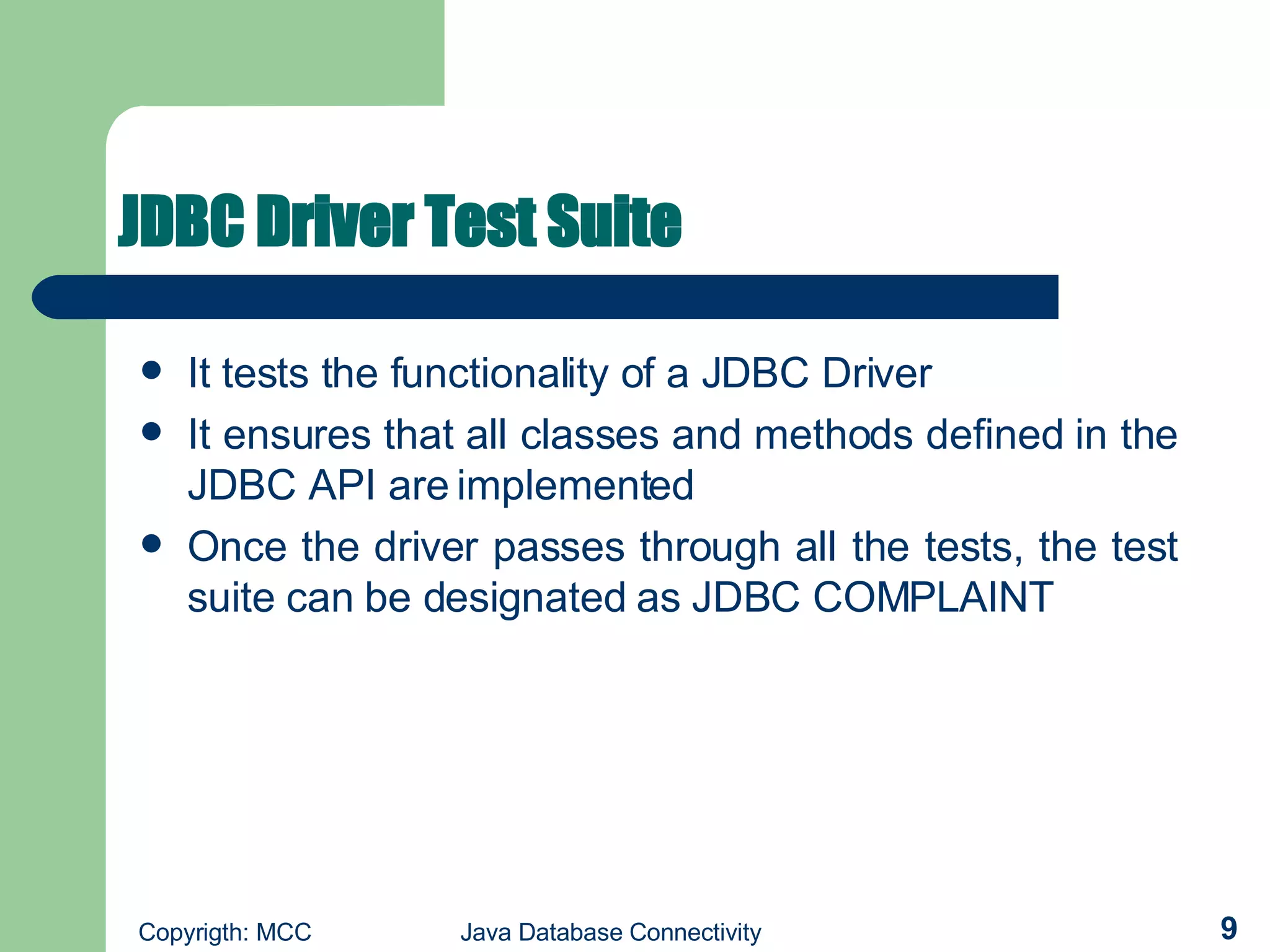 Java Database Connectivity Ppt 5323