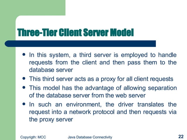 Java Database Connectivity Ppt Databases Computer Software And 7163