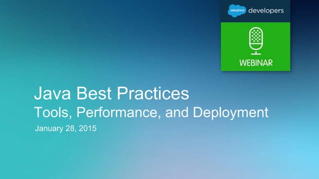 Java Best Practices Tools Performance And Deployment Ppt 