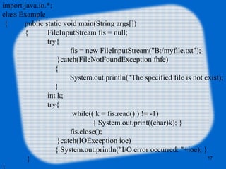 Java exception | PPT