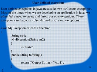 Java exception | PPT