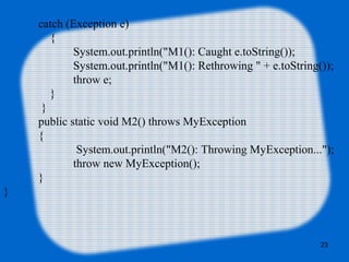 Java exception | PPT