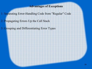 Java exception | PPT