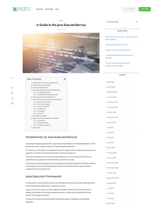 A Guide to the Java ExecutorService | PDF