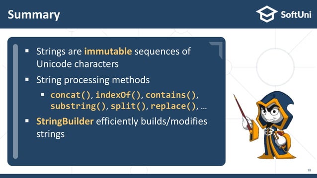 Java Foundations: Strings and Text Processing | PPT