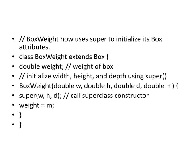 Java Inheritance Ppt