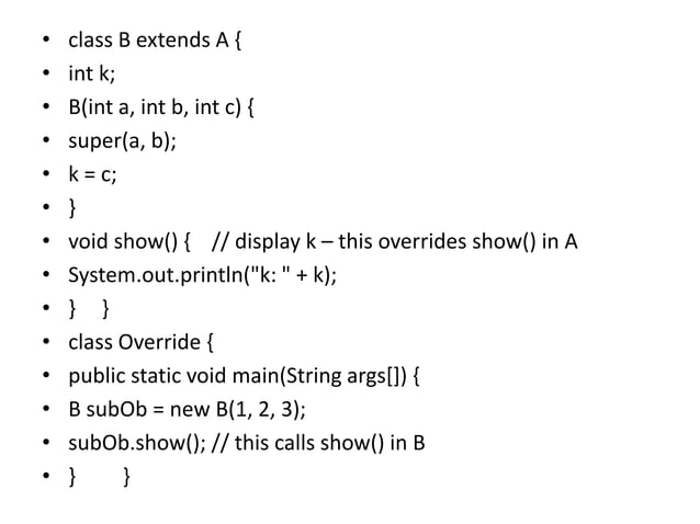 Java Inheritance Ppt 