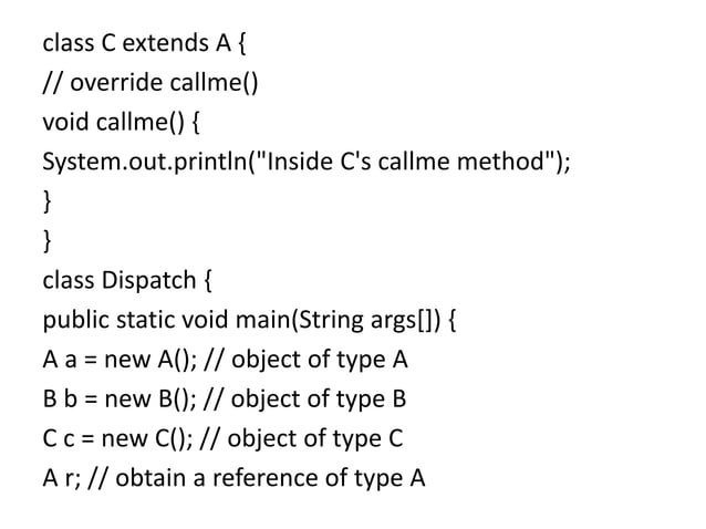 Java Inheritance Ppt