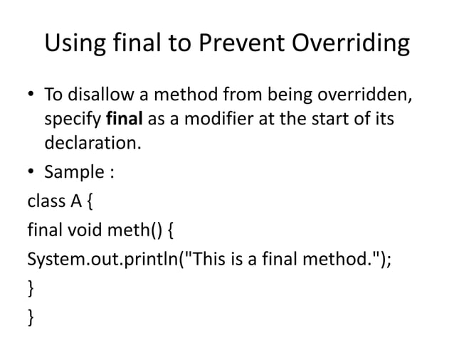 Java inheritance | PPT