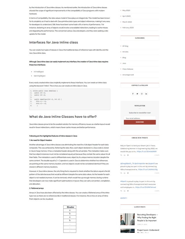An Introduction To Inline Classes In Java Pdf