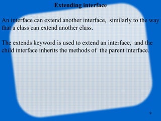 Java interface | PPT