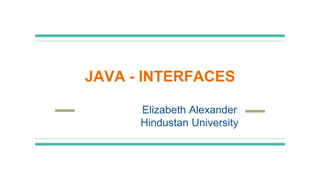 Java interfaces | PPTX