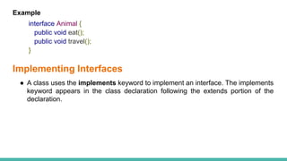 Java interfaces | PPTX