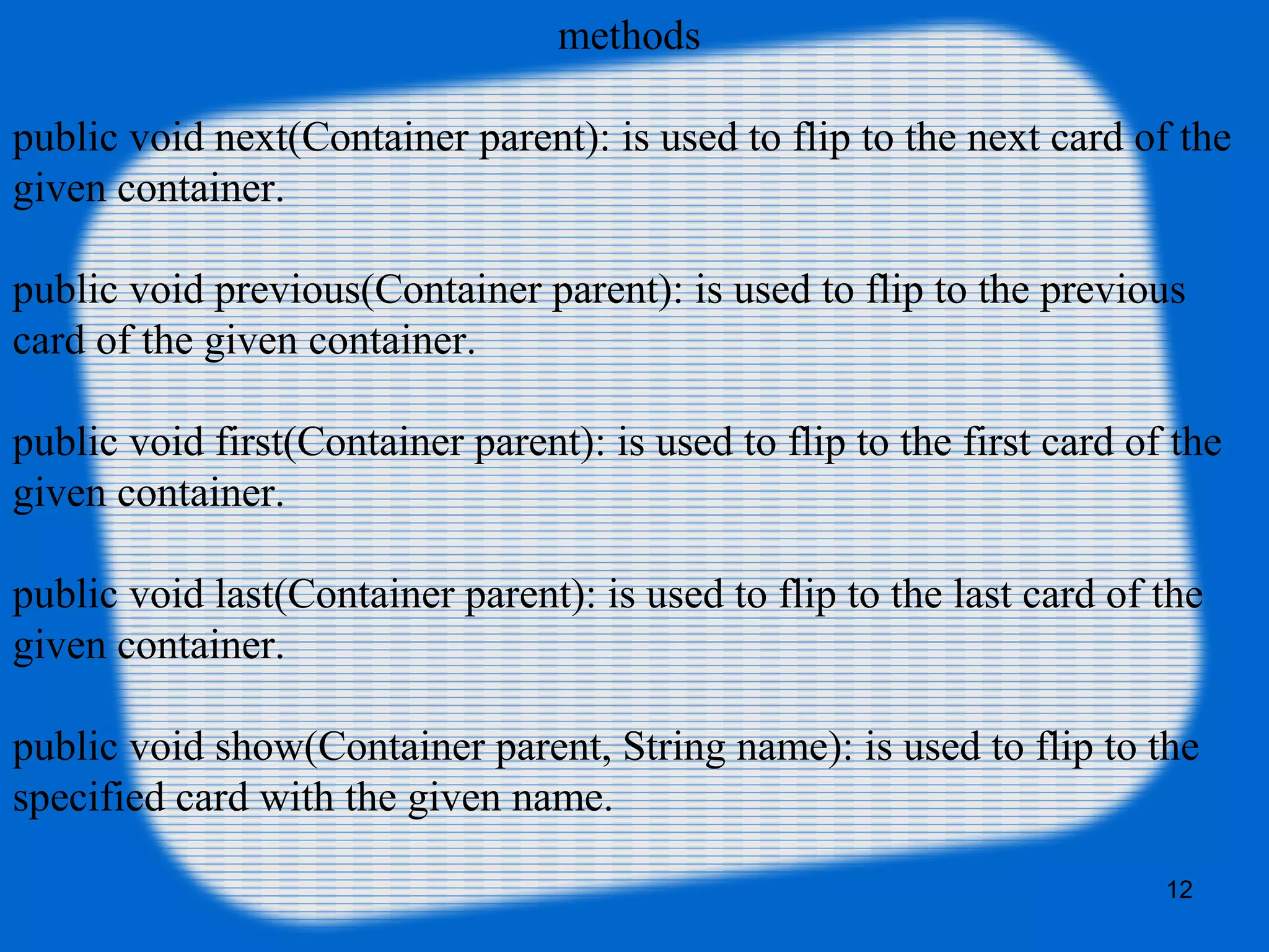 Java Layoutmanager Ppt Programming Languages Computing