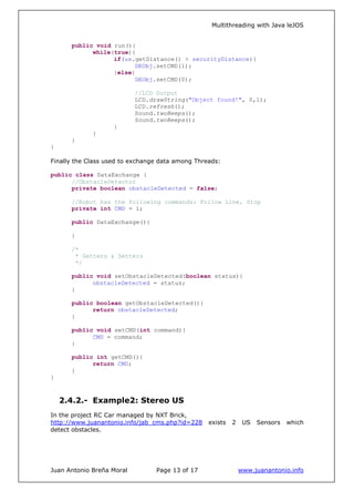 Java lejos-multithreading | PDF