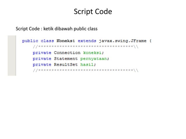 Java membuat form data mahasiswa | PPT