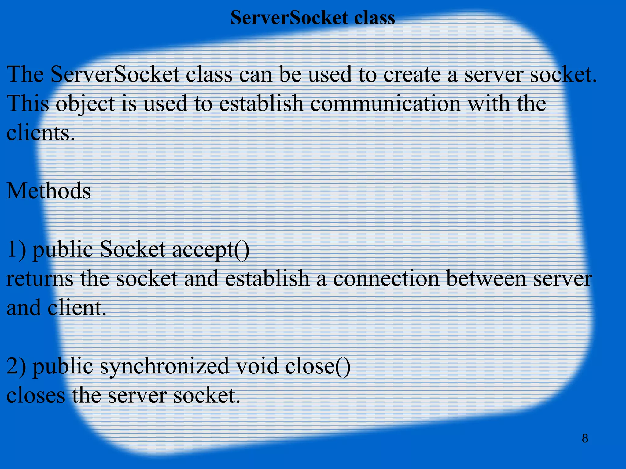 Java networking | PPT