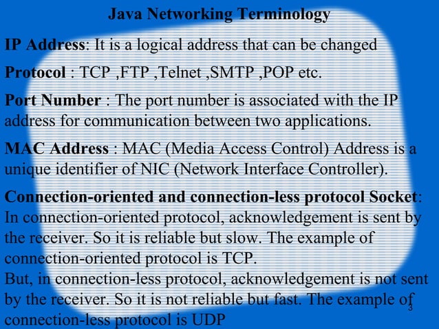 Java networking | PPT