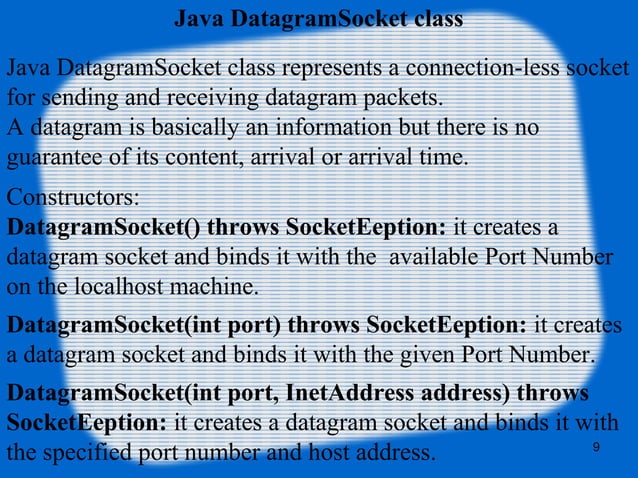 Java networking | PPT