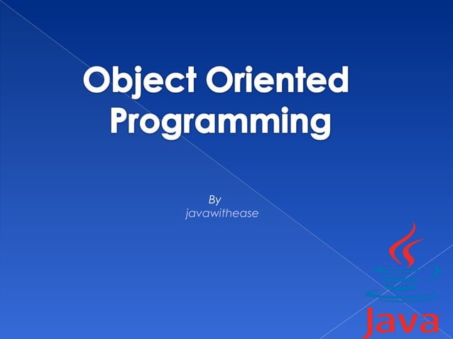 Java oops and fundamentals | PPT
