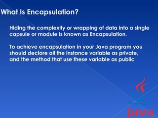 Java oops and fundamentals | PPT