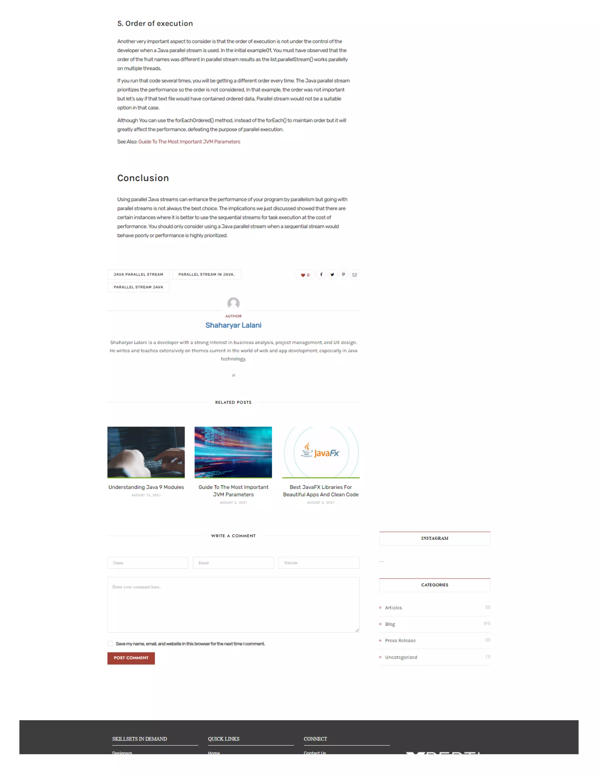 When To Use The Parallel Stream In Java | PDF