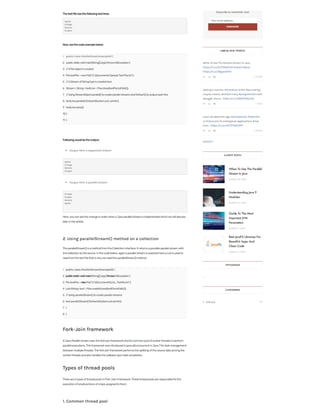 When To Use The Parallel Stream In Java | PDF