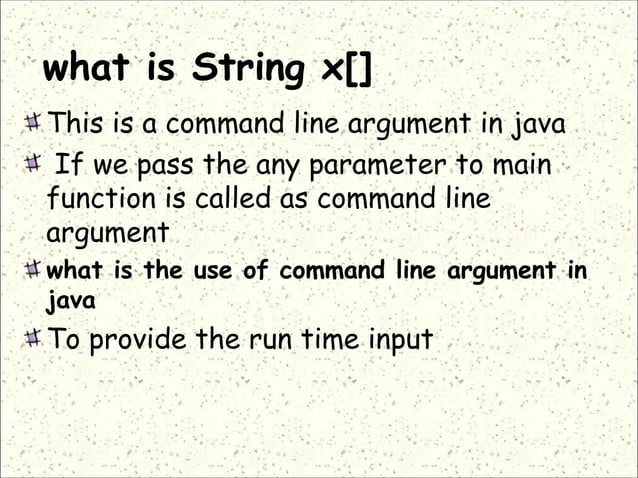 Java ppt | PPT