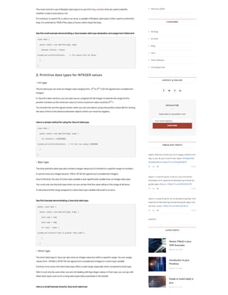 Introduction to Java Primitives | PDF