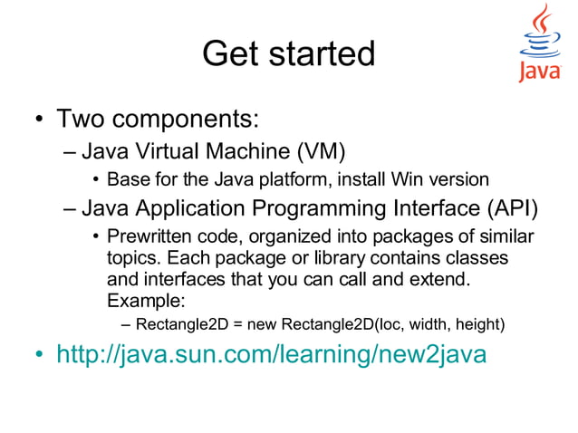 Java Programming for Designers | PPT