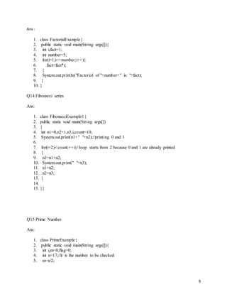 QA Auotmation Java programs,theory | PDF