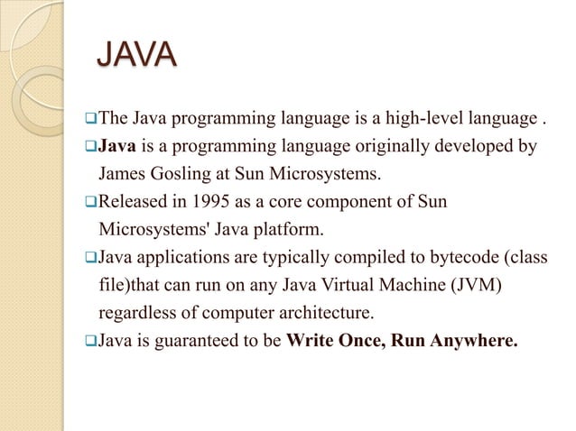 Java project-presentation