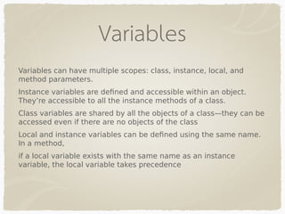 Java Basics Presentation | PPT